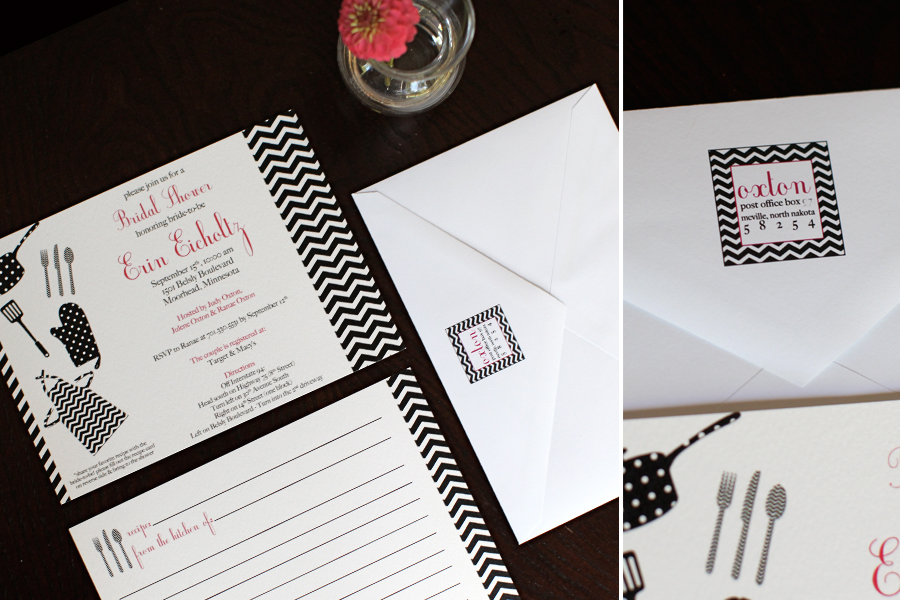 cooking themed bridal shower invites – fargo wedding & event ...